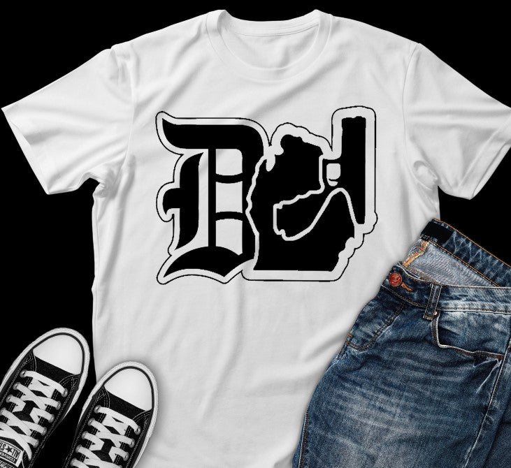 Detroit Gun/Map Window Decal or Shirt – Save with Kay